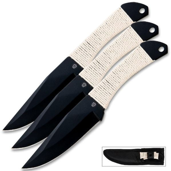 Bullseye Triple Throwing Knife Set For Sale – All Ninja Gear