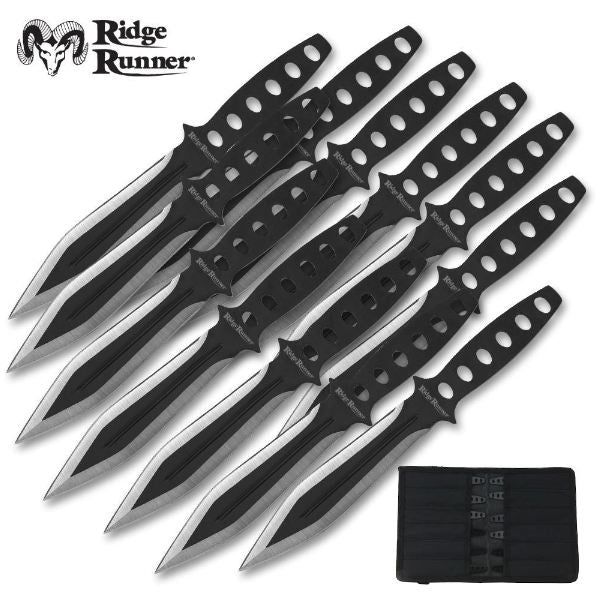 Ridge Runner 12 Piece Tornado Throwing Knife Set For Sale – All Ninja Gear