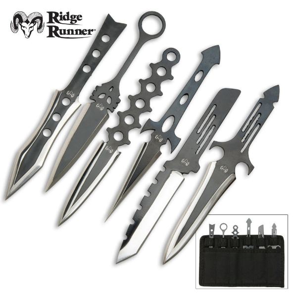 Ridge Runner 6 Piece Lightning Throwing Knife Set For Sale – All Ninja Gear