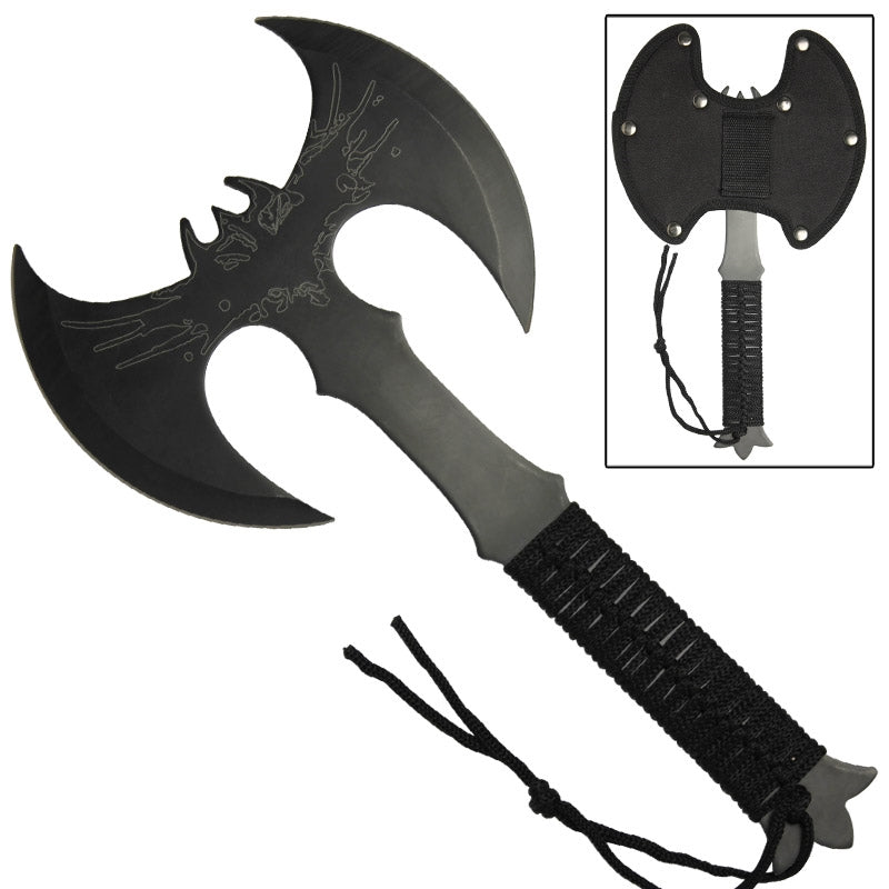 Black Bat Fantasy Throwing Axe For Sale – All Ninja Gear