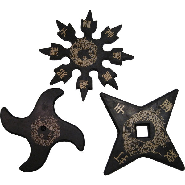 Rubber Ninja Throwing Star Set of 3 For Sale – All Ninja Gear