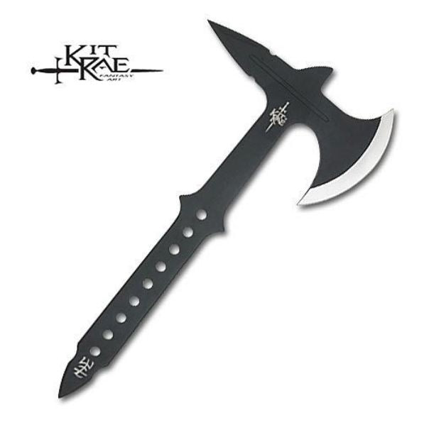 Kit Rae Black Jet Throwing Axe with Sheath For Sale – All Ninja Gear